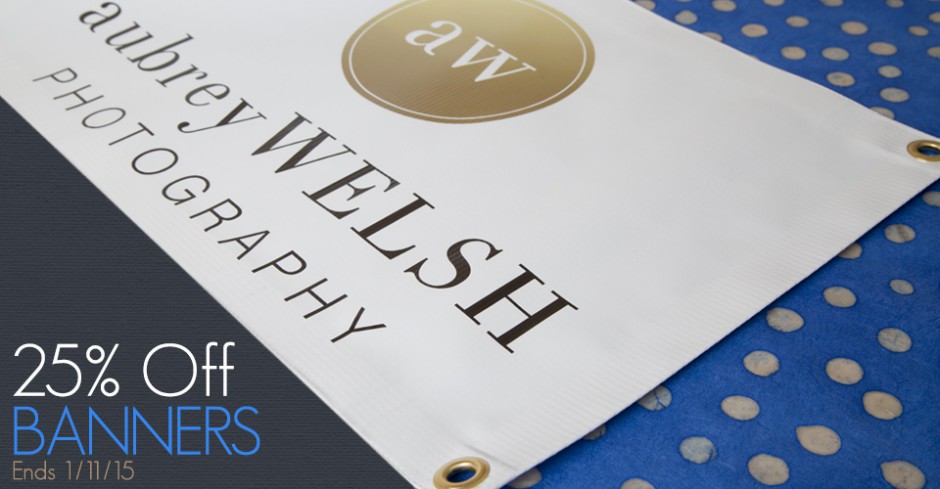 Sale: 25% off Banners « Blog :: Miller's Professional Imaging