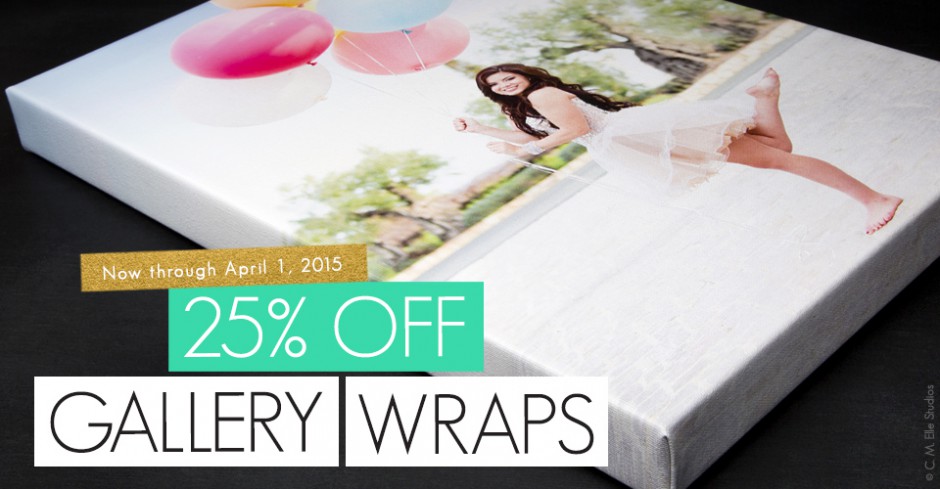 Sale: 25% off Gallery Wraps « Blog :: Miller's Professional Imaging