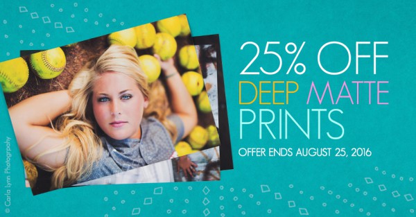 Sale: 25% off Deep Matte Prints « Blog :: Miller's Professional Imaging