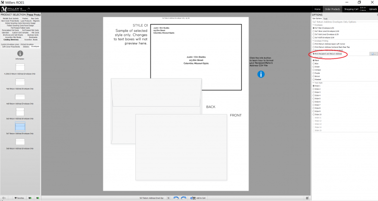 How to Order Recipient/Return Address Printing « Blog :: Miller's ...